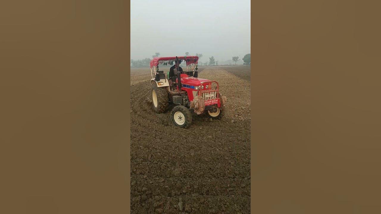 Swaraj 963 cultivator khet jutaai - YouTube