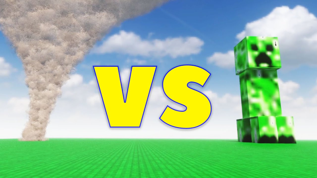 Tornado Vs Minecraft Creeper in teardown | Teardown mods - YouTube