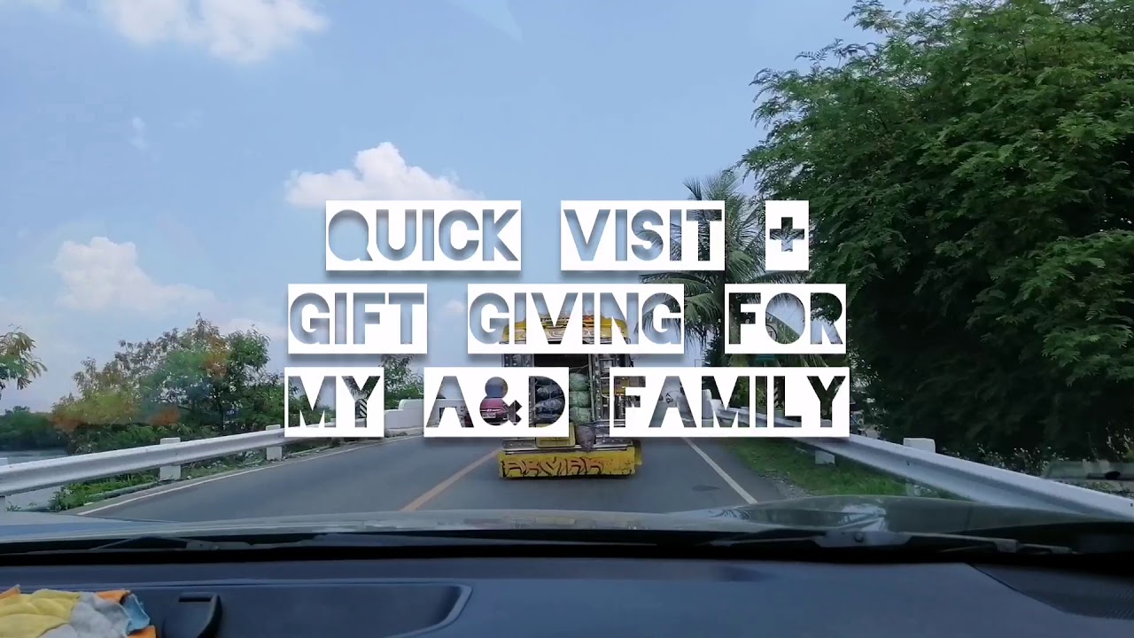 Quick SURPRISE Visit + Gift Giving - YouTube