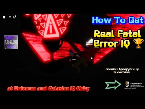 How To Get Real Fatal Error IQ 🏆 at Universe and Galaxies IQ Obby - YouTube