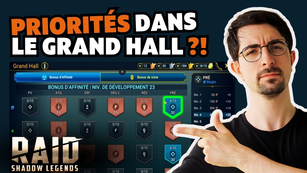 Quoi monter dans le Grand Hall Raid Shadow Legends ? (Ne fait pas l ...