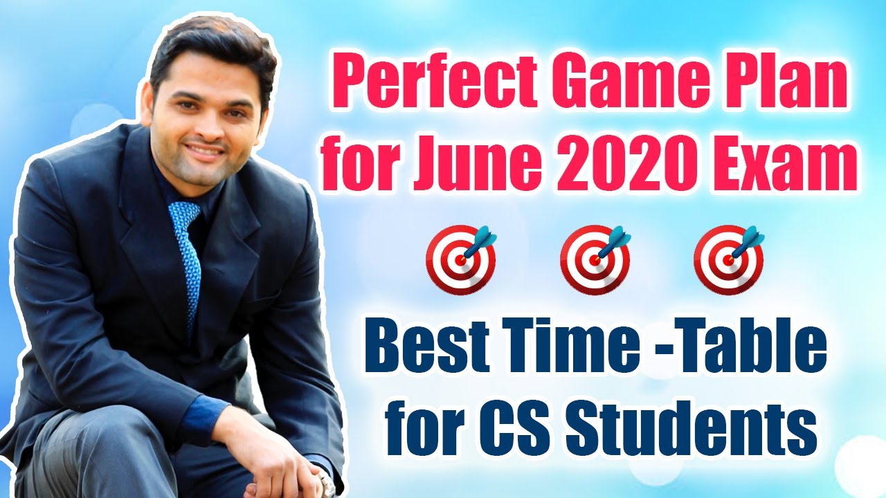Perfect Game Plan for June 2020 Exam - Best Time Table for CS Student ...