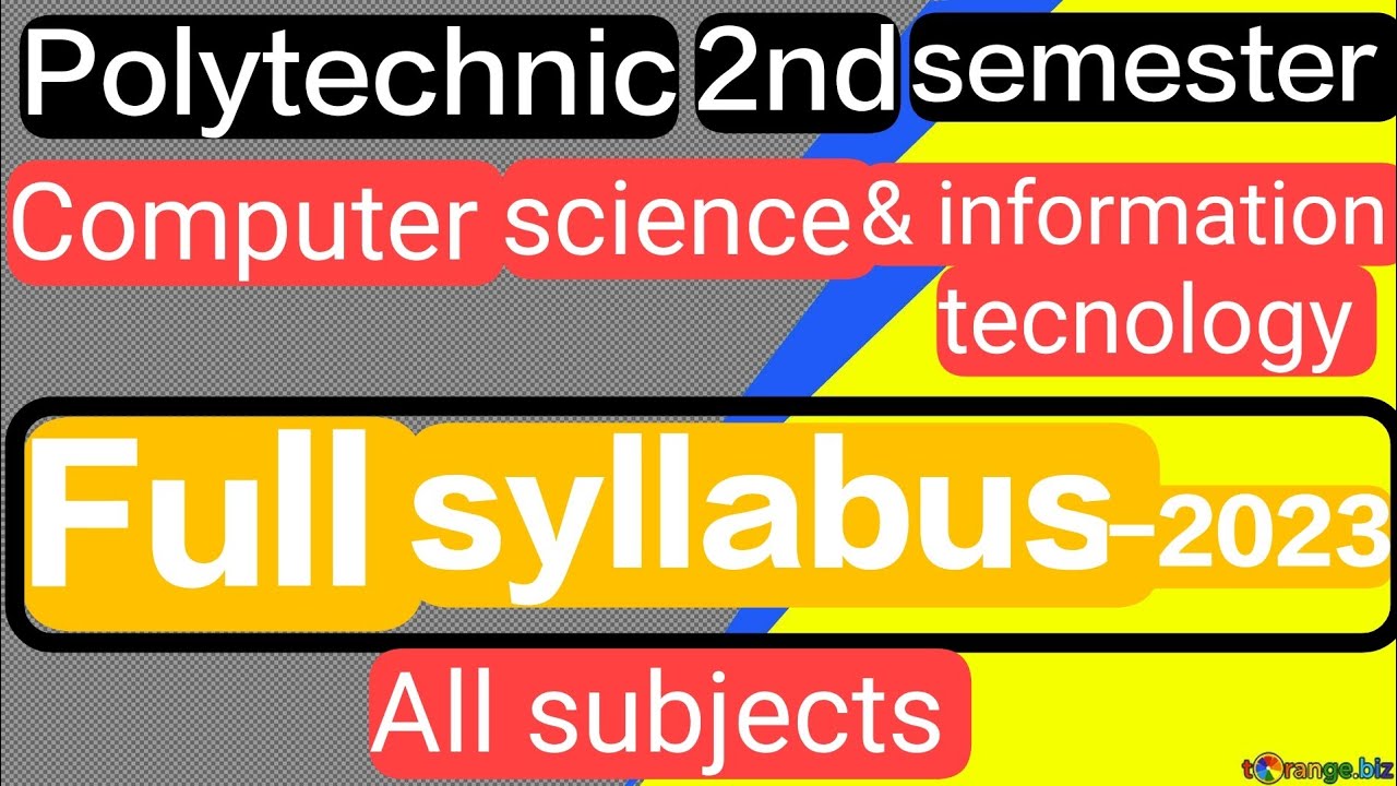 up polytechnic syllabus-2023 second semester - YouTube
