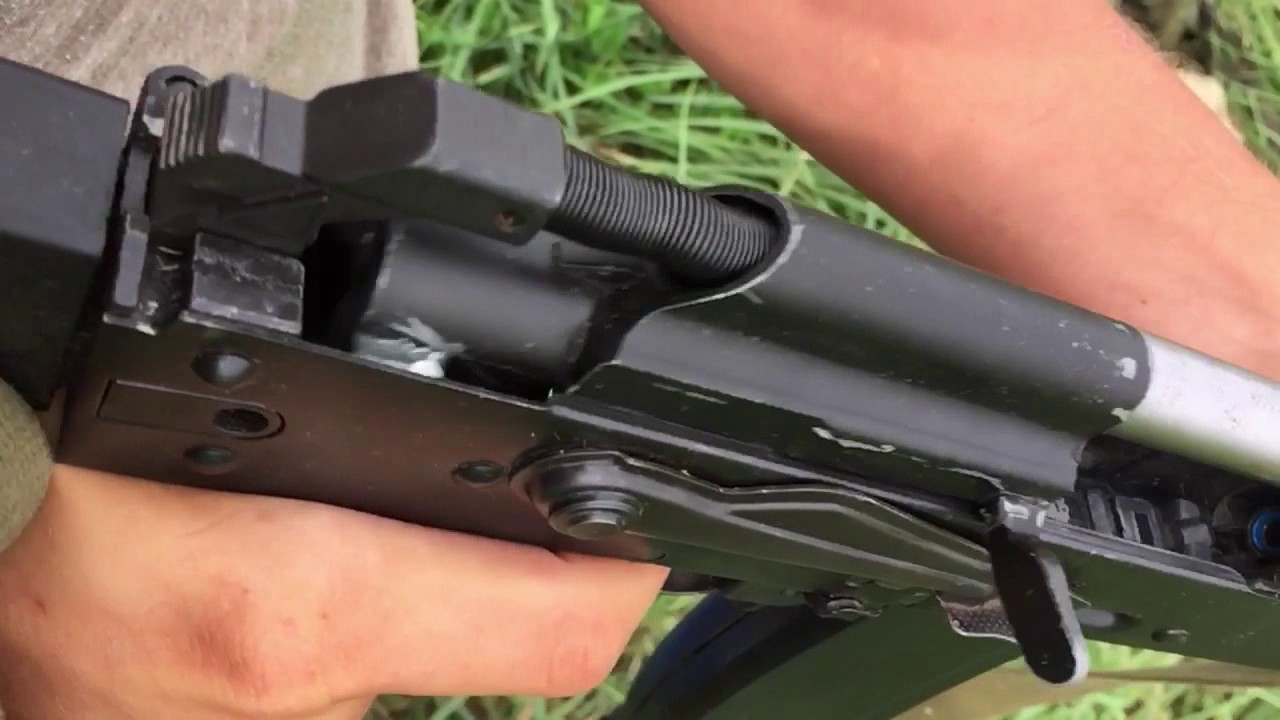 GHK AK-105 + W&S full travel kit + custom heavy bolt ... (slow motion ...