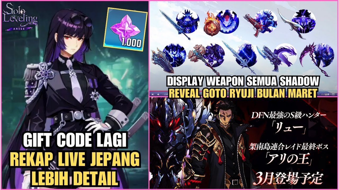 Gift Code 1000 Essence & Banyak Fitur Baru, Reveal Goton Ryuji Bulan ...