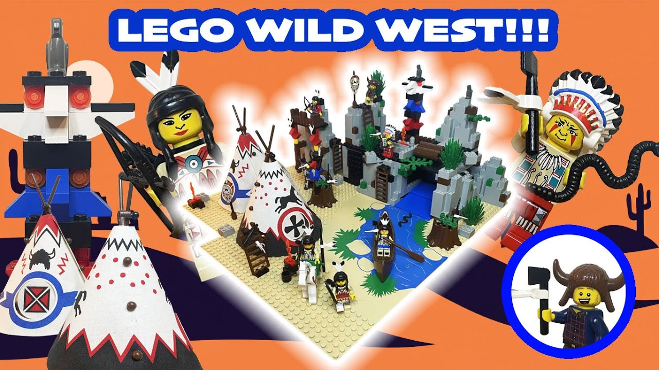LEGO Wild West!!! 6766 Rapid River Village - YouTube
