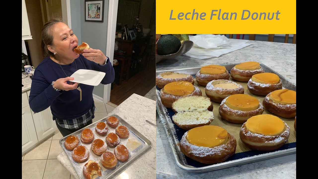 Mouthwatering Leche Flan Donut - try it! - YouTube