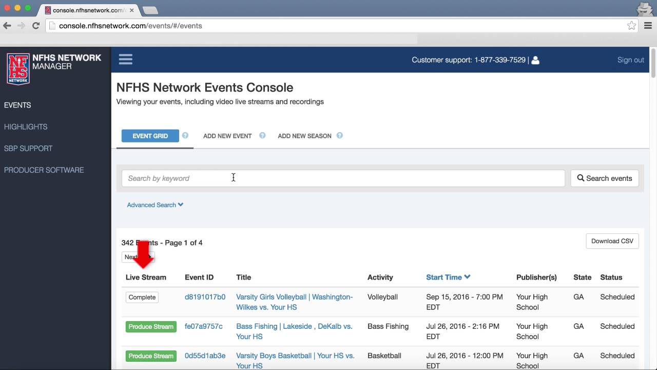 Events Console Overview - YouTube