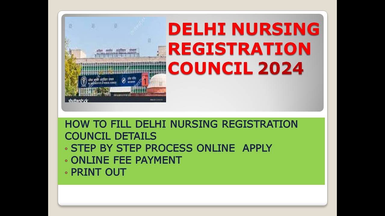 Delhi Nursing Council Registration Apply Form Online |delhi nursing ...