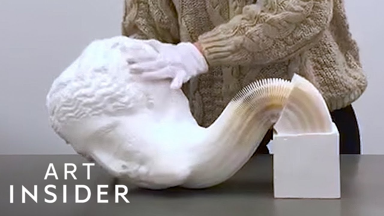 Paper Sculptures That Look Like Statues - YouTube