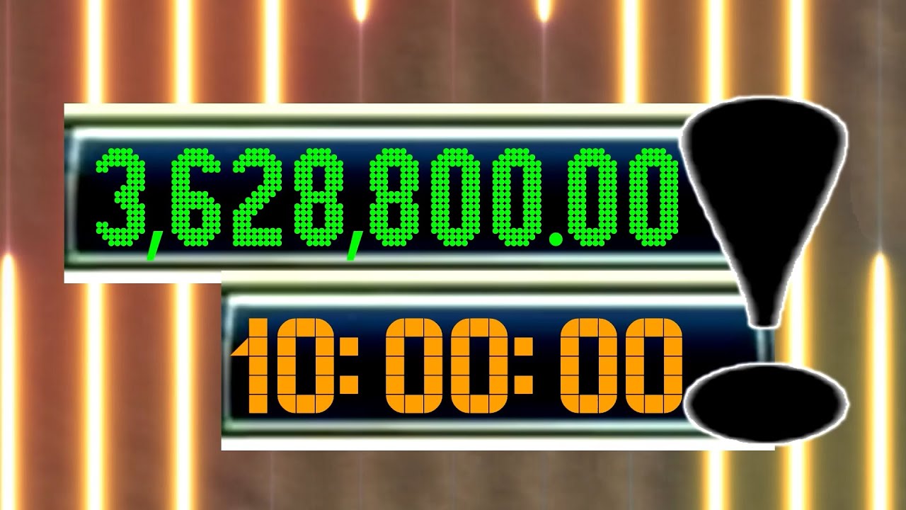BCG 10 Minutes Countdown (Factorial Countdown 3,628,800 to 1) Remix ...