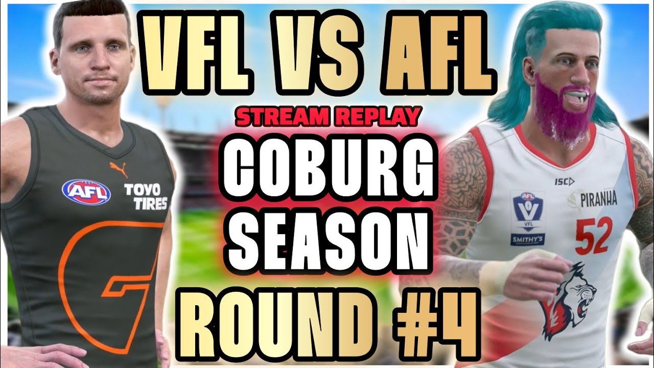 VFL VS AFL COBURG SEASON MODE | ROUND 4 | AFL23 | GWS GIANTS VS COBURG #AFL23 #AFL #GWSHARPY ...