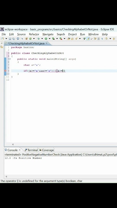 Alphabet Or Not Check Using Java Alphabet Checking Javaprogramming Javadevelopment Java 8052