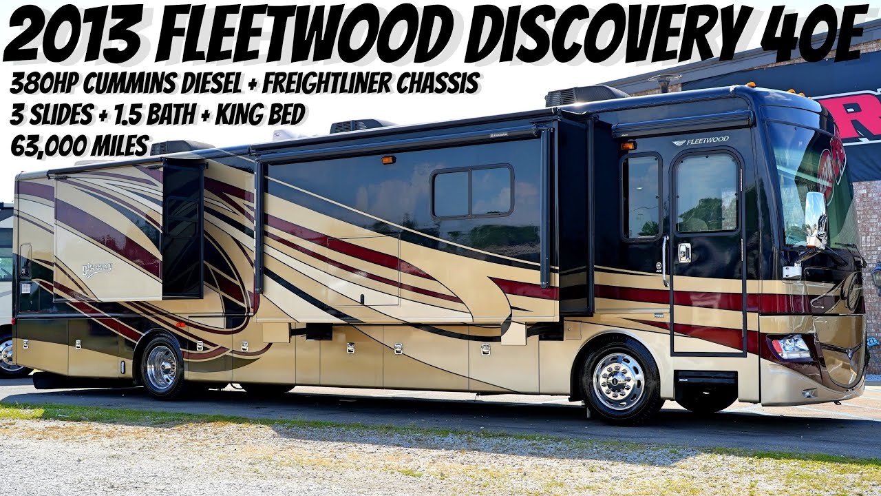 2013 Fleetwood Discovery 40E A Class 380HP Cummins Diesel Pusher from ...