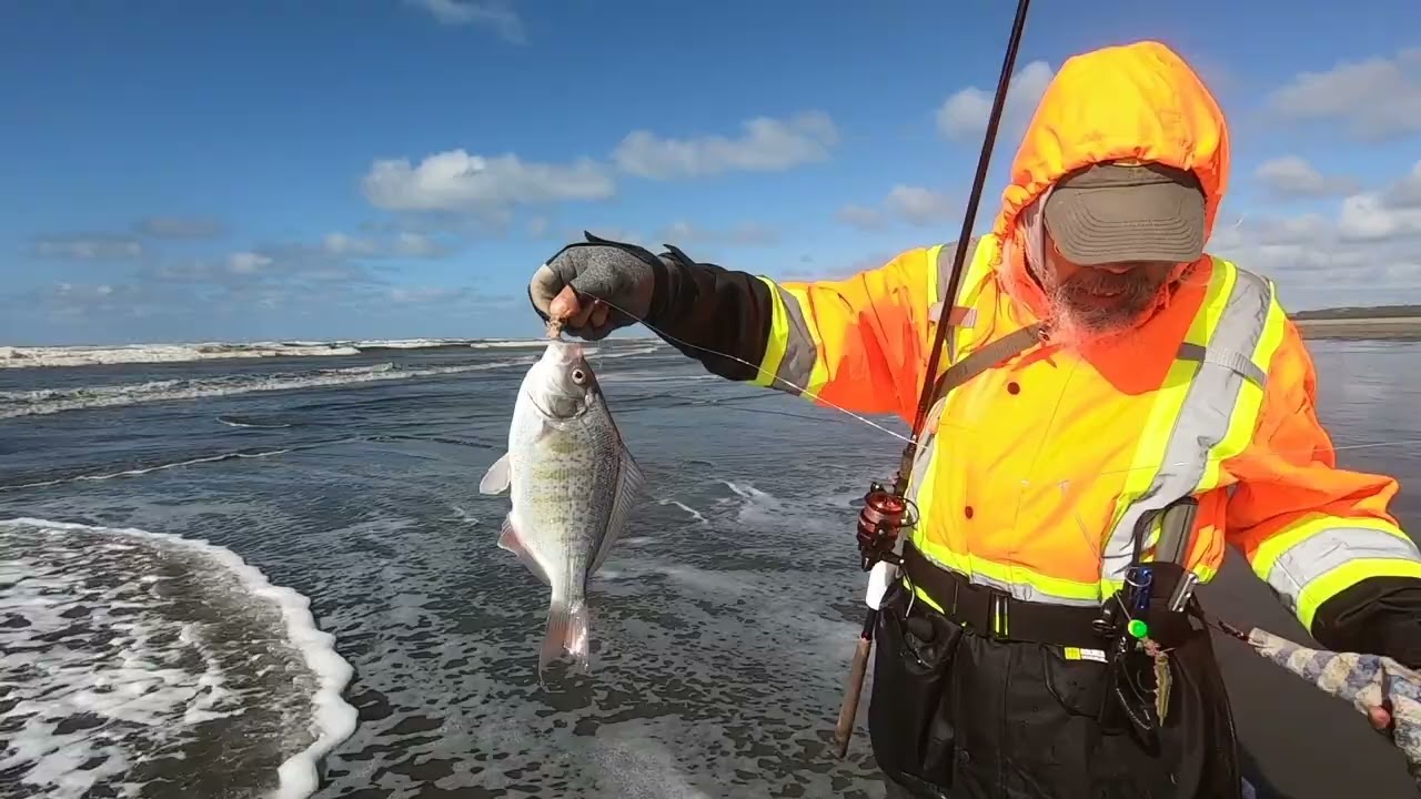 Surf Fishing Cranberry Beach in Grayland, Washington. - YouTube