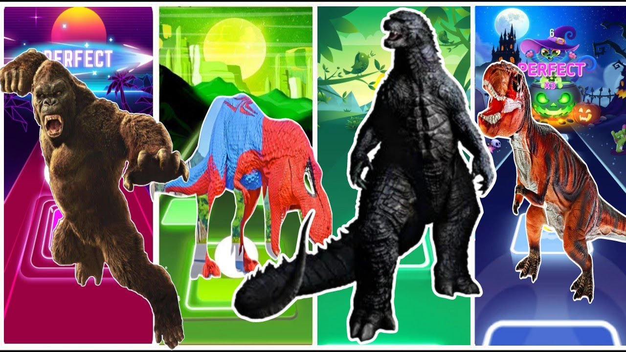 Jurassic World King Kong 🆚 Indoraptor 🆚 Godzilla 🆚 Tyrannosaurus Coffin ...