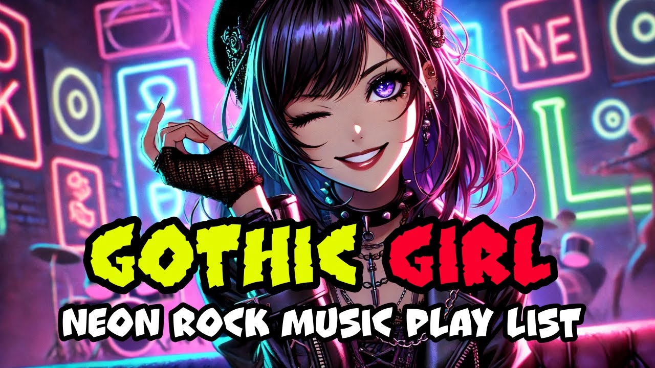 【gothic girl】 music playlist neon rock🔥 - YouTube