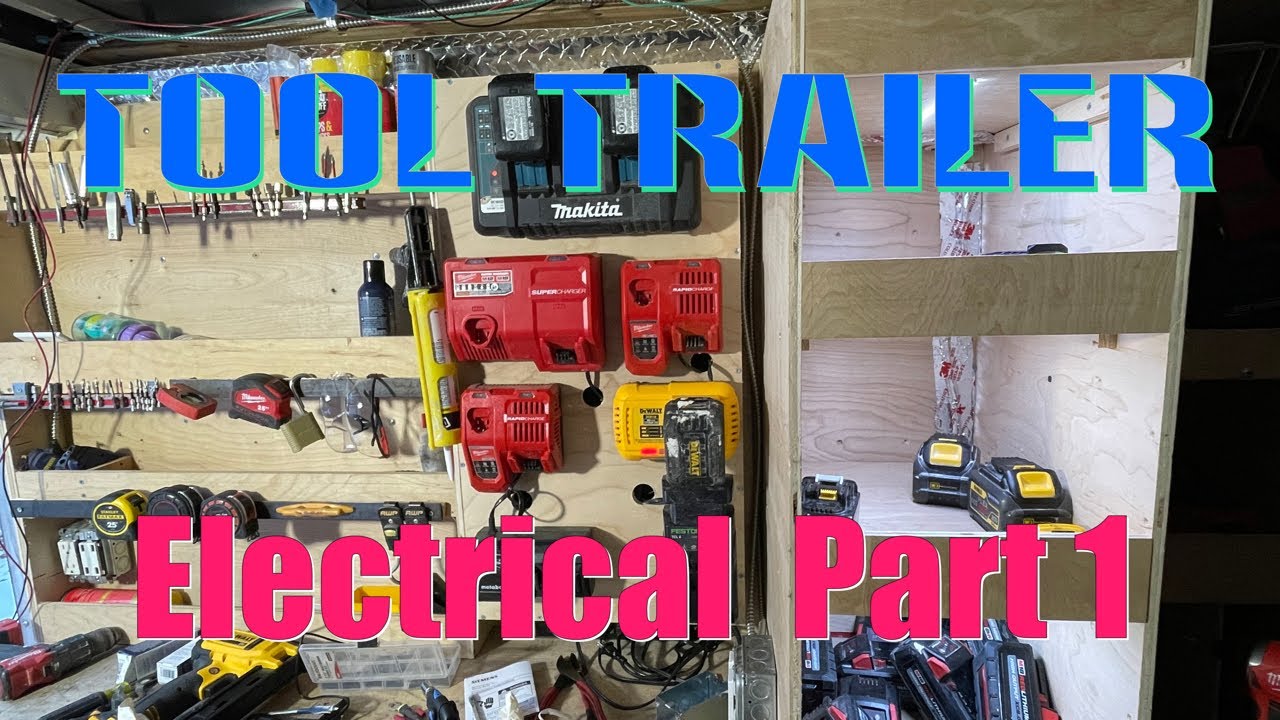 Tool Trailer Charging System! (with battery bank and solar parts) - YouTube