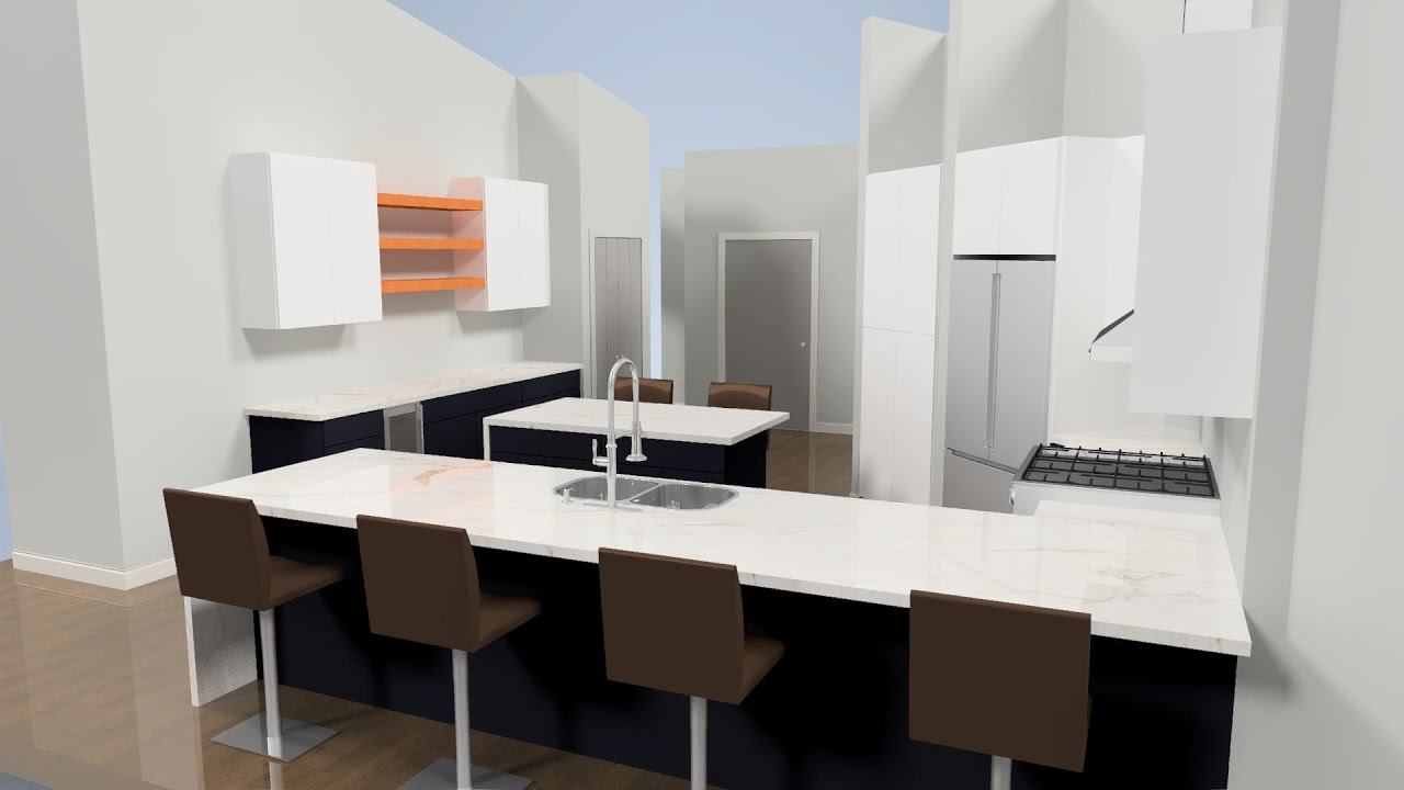 1st Kitchen Walkthrough at 720p 24FPS at 4 iterations per frame 0s 30s ...