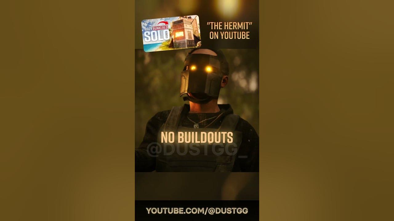 The Hermit Solo Bunker Base Rust Gaming Rustbunker Rustbase Youtube