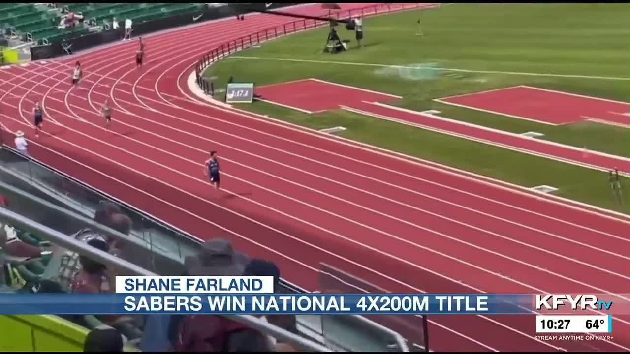 Legacy Sabers relay wins national championship in Oregon - YouTube