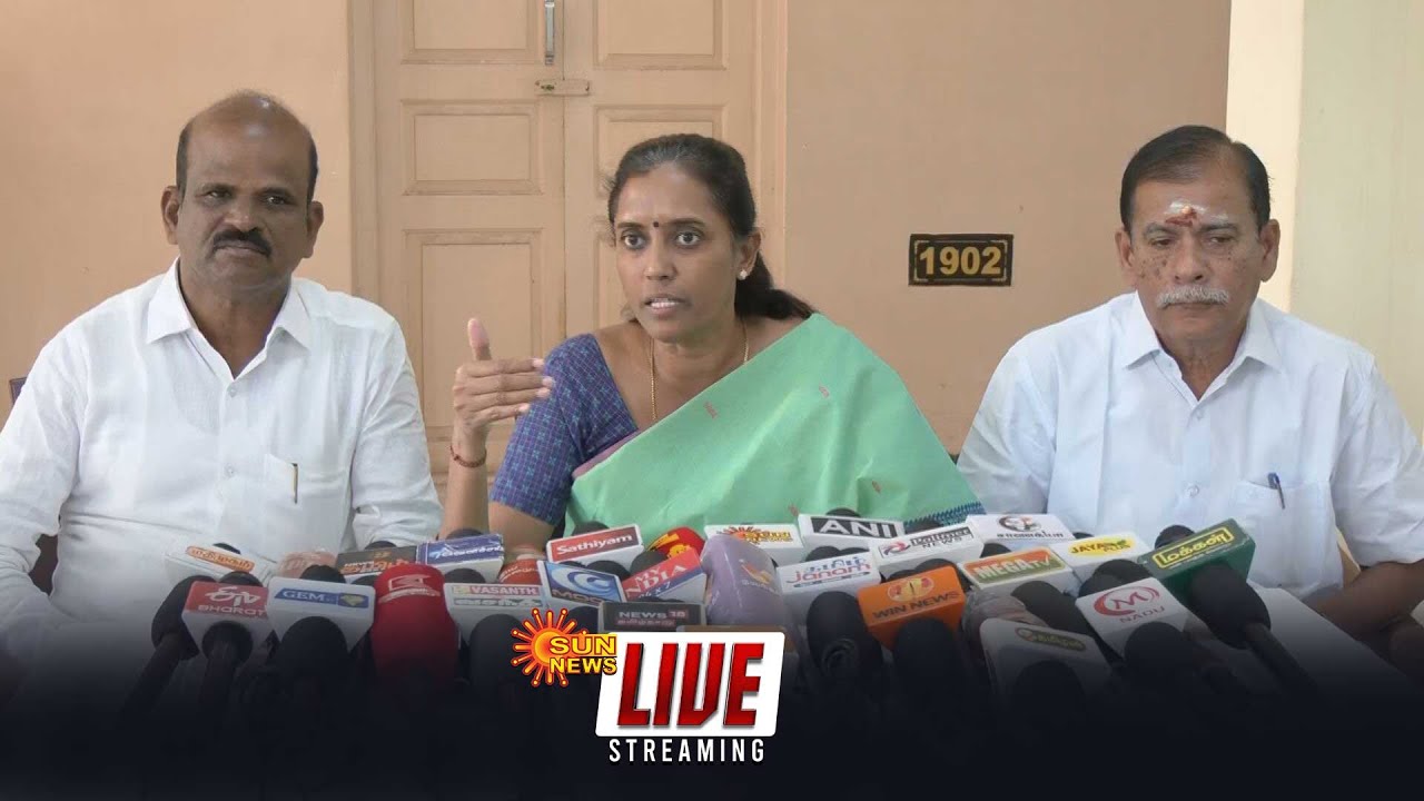 🔴LIVE : Jothimani MP Press meet | ஜோதிமணி செய்தியாளர் சந்திப்பு | Sun ...