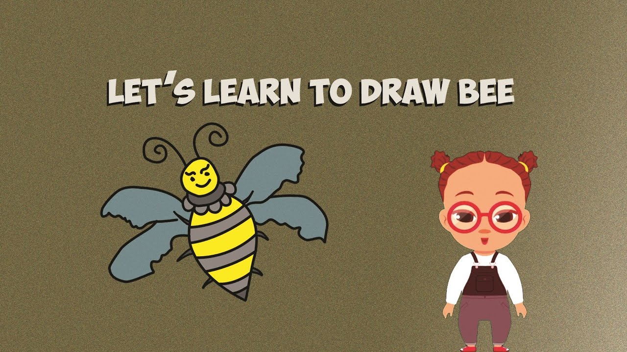 How to draw a Bee | Giggle n Giggles | GNGGS - YouTube