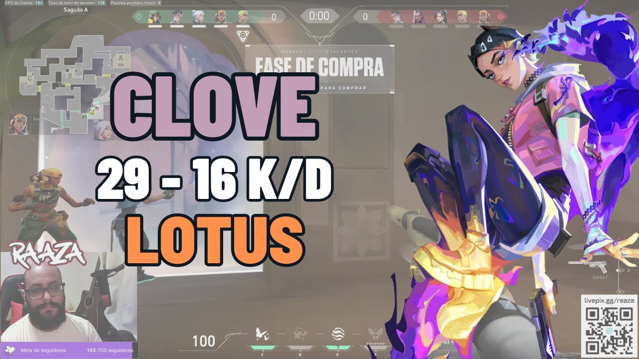 AMASSANDO DE CLOVE NA LOTUS 29-16 K/D - YouTube