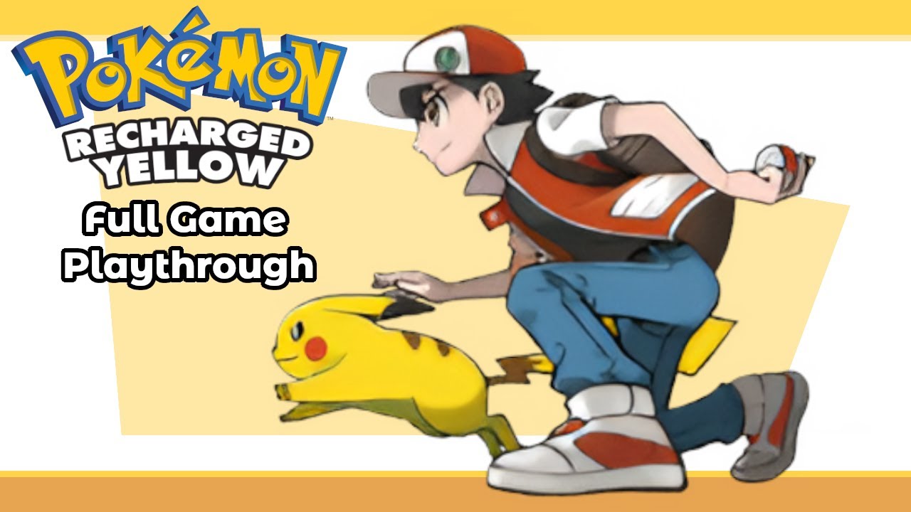 Pokemon Recharged Yellow (Rom Hack) | Full Game Playthrough - YouTube