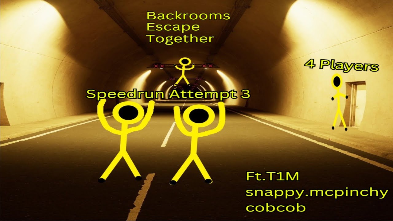 New Update Attempt 2 backrooms escape together speed run - YouTube