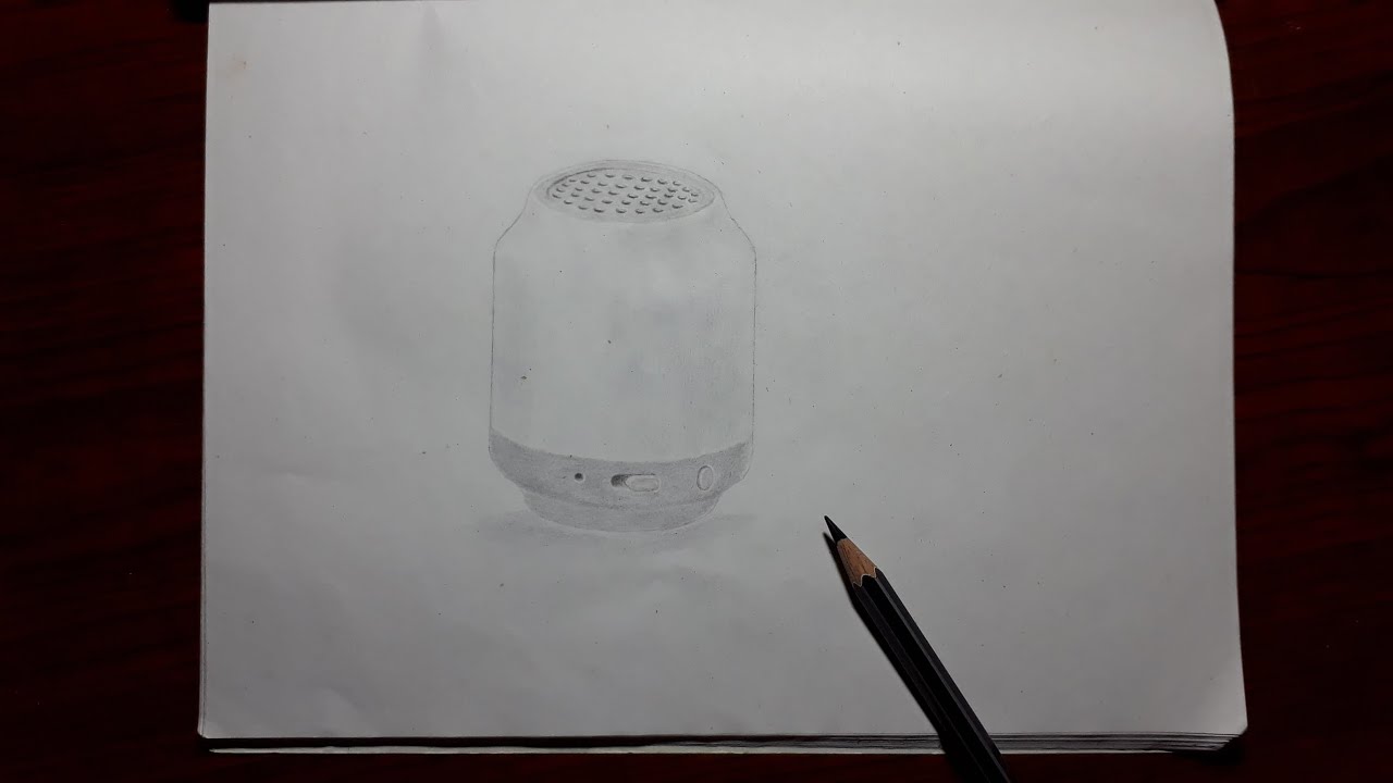 Bluetooth speaker drawing. 🔊/. simple pencil drawing. - YouTube