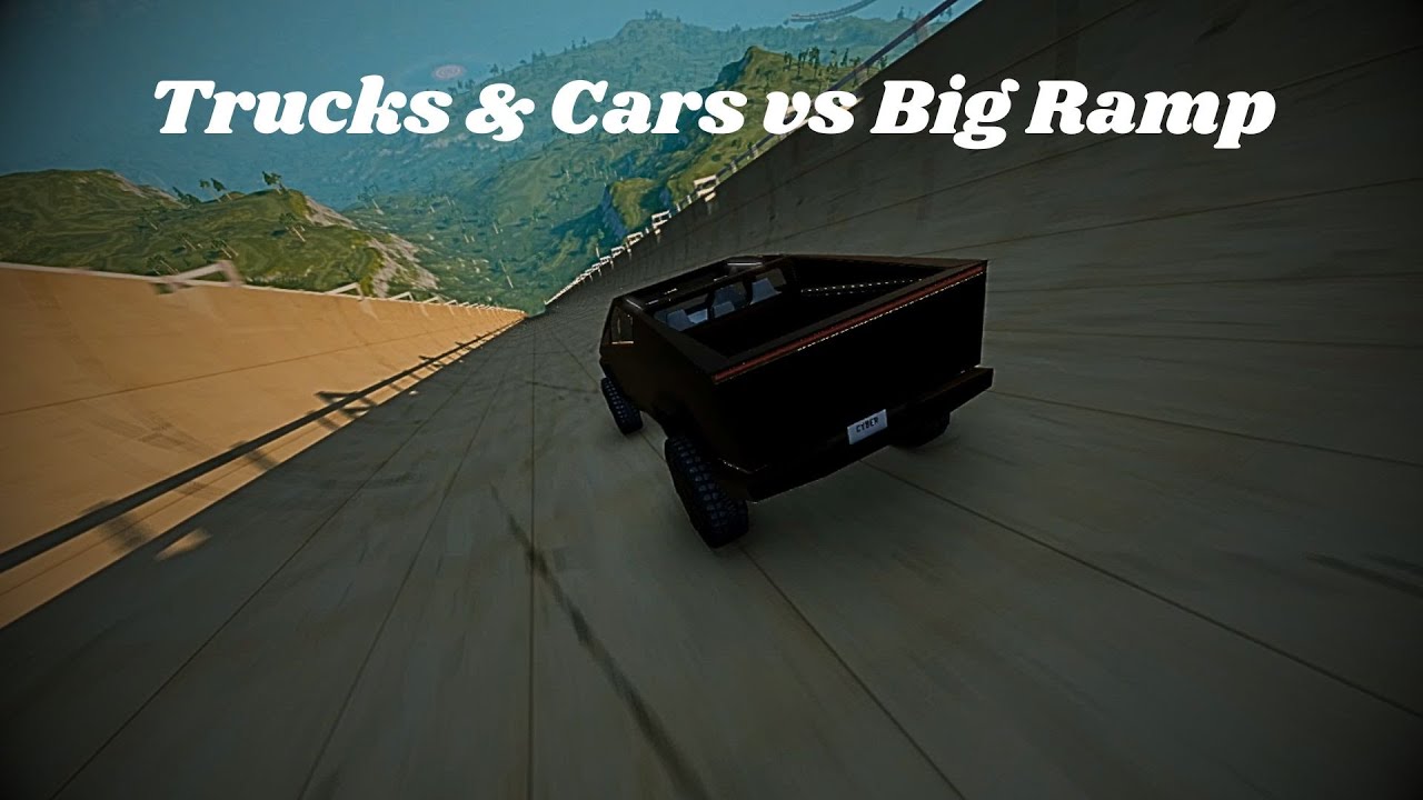 Trucks & Cars vs Big Ramp | BeamNG Drive [Ep.168] - YouTube