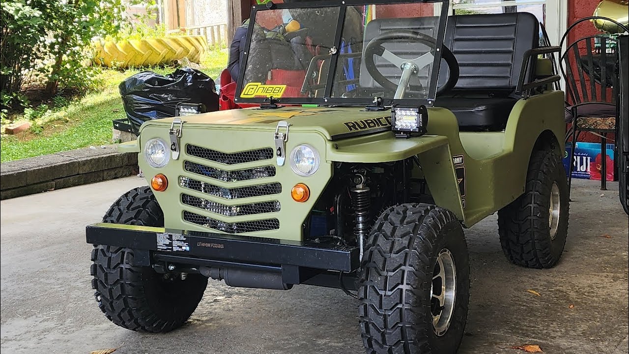 125 cc mini jeep Rubicon update/build video #minijeep #125cc #jeep # ...