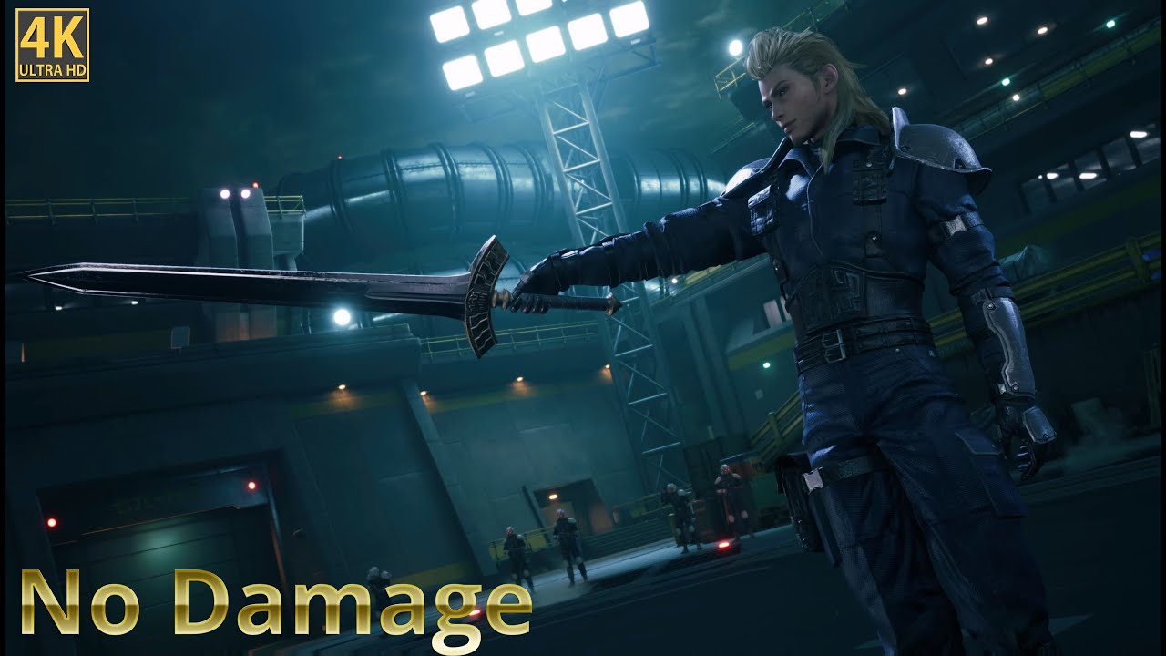 Final Fantasy 7 Remake Roche Boss Fight Hard mode No Damage (4K 60fps ...