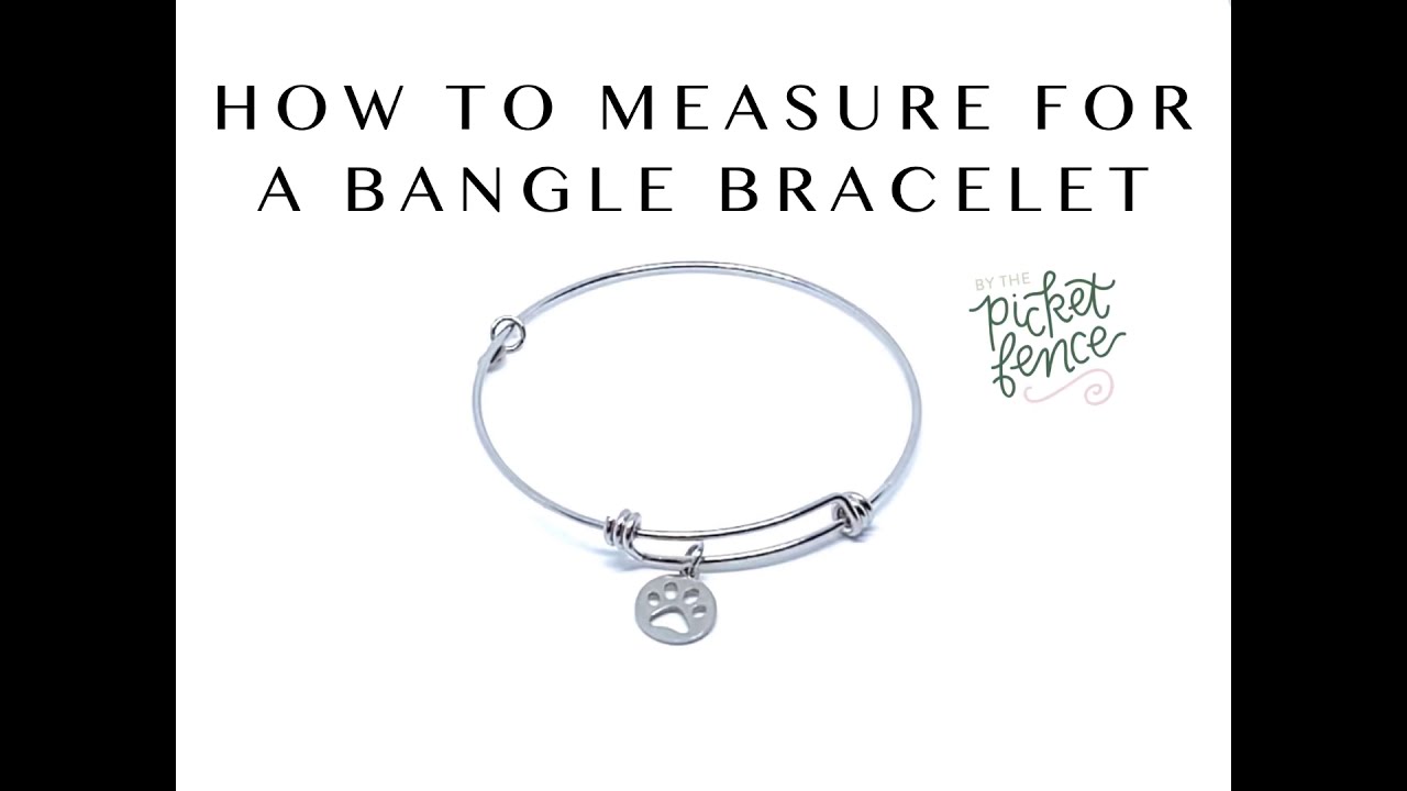 How to measure for a bangle bracelet - YouTube
