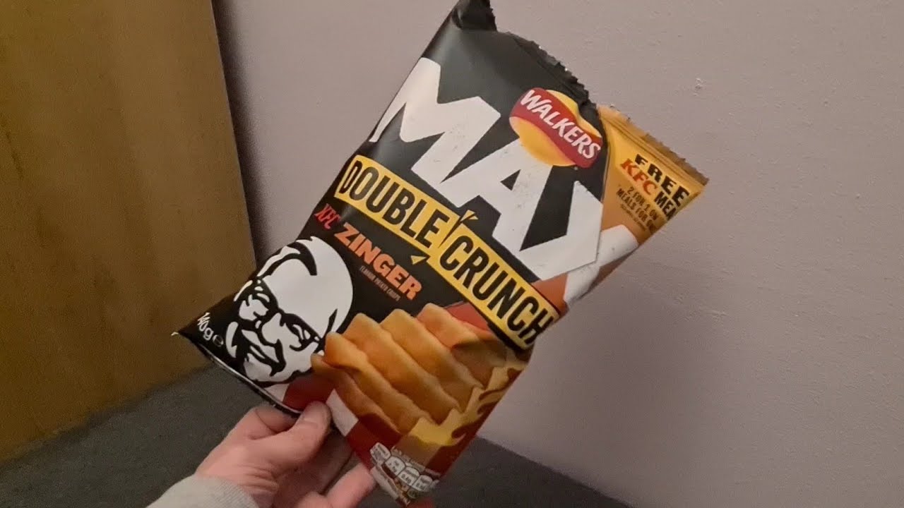 Walkers Max Double Crunch KFC Zinger - Random Reviews - YouTube