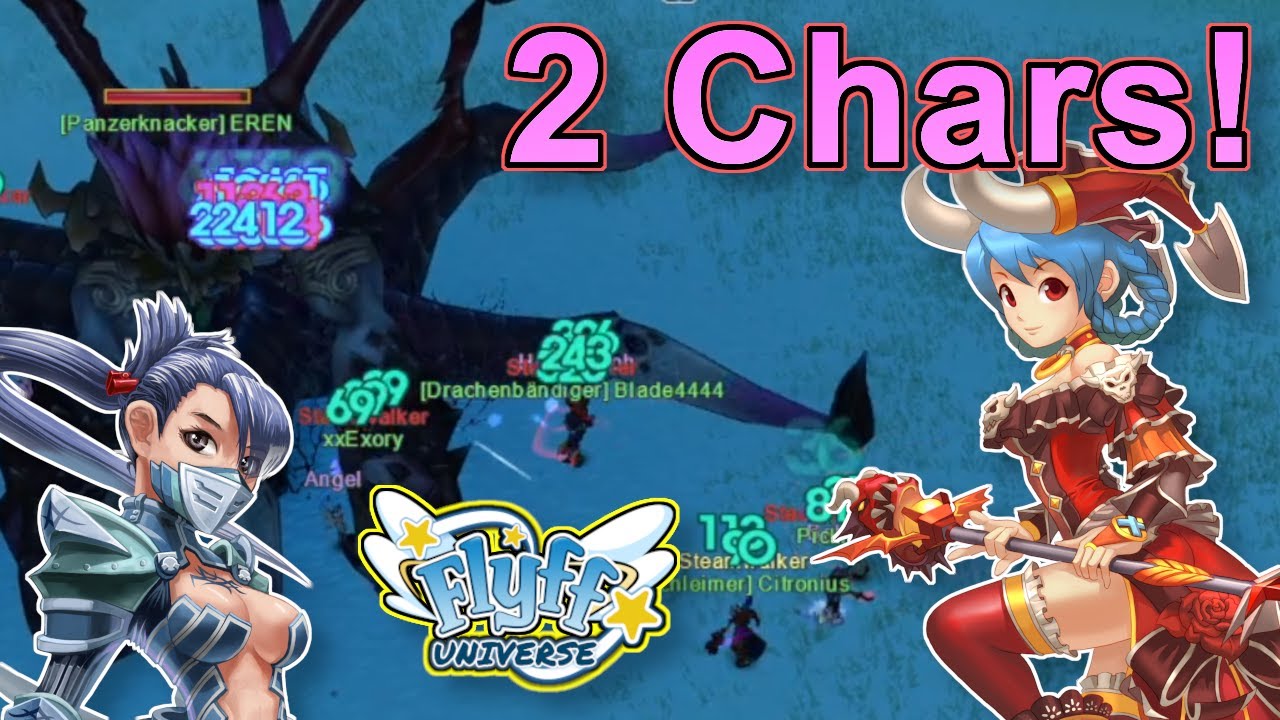Flyff Universe - Nightmare Dungeon Envy Depths, aber ich steuere 2 Chars! - YouTube