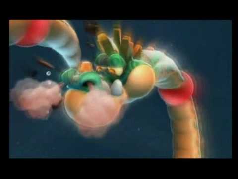 Super Mario Galaxy 2 - World 1 Main Boss (Gobblegut) - YouTube