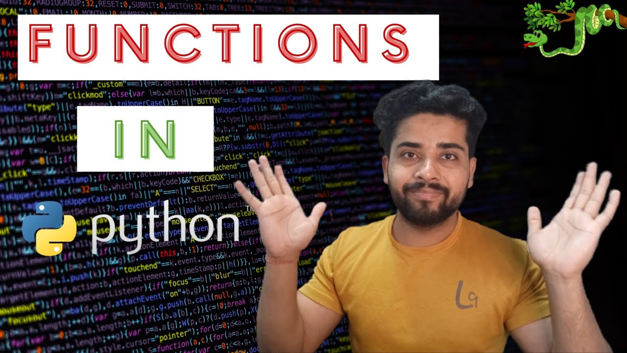 Functions In Python Chalo Python Sikhe Series Episode 13 Youtube 8600