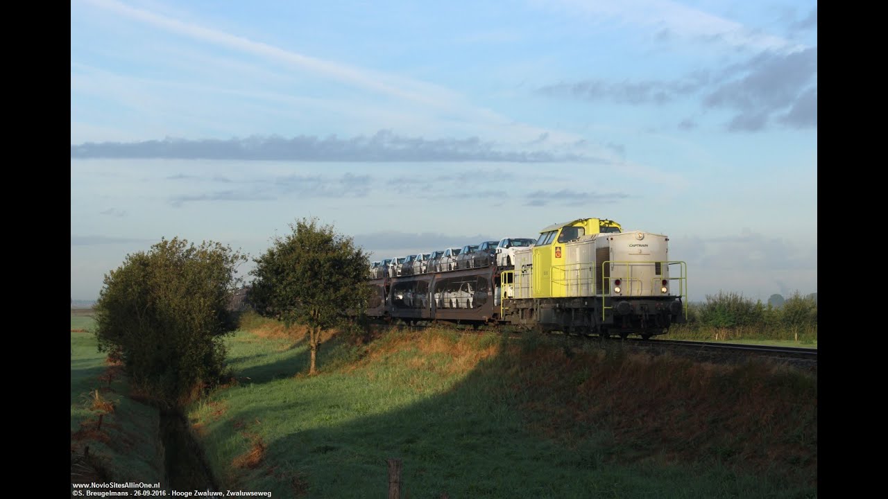 Captrain 203 101 with Gefco car train @ Hooge Zwaluwe (NL) 26-09-2016 ...