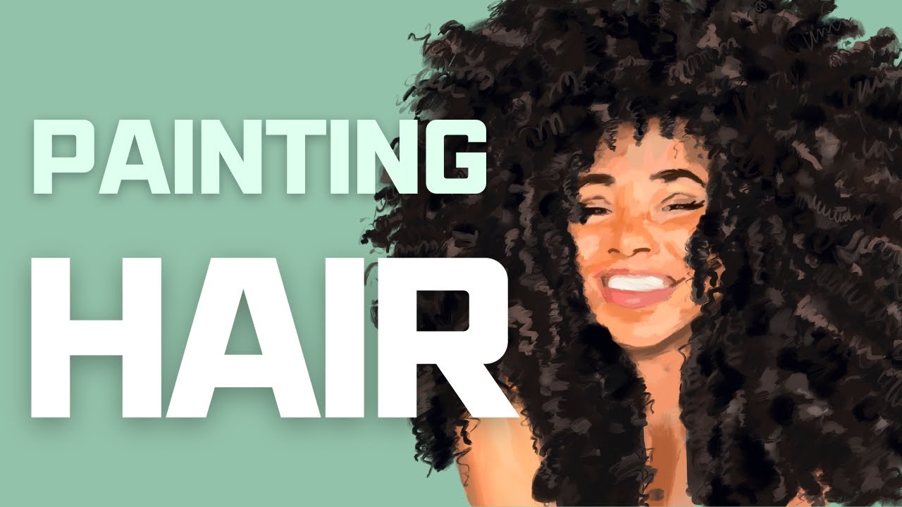 Drawing Curly Hair | Beginner's Guide to Digital Art | Step by Step ...