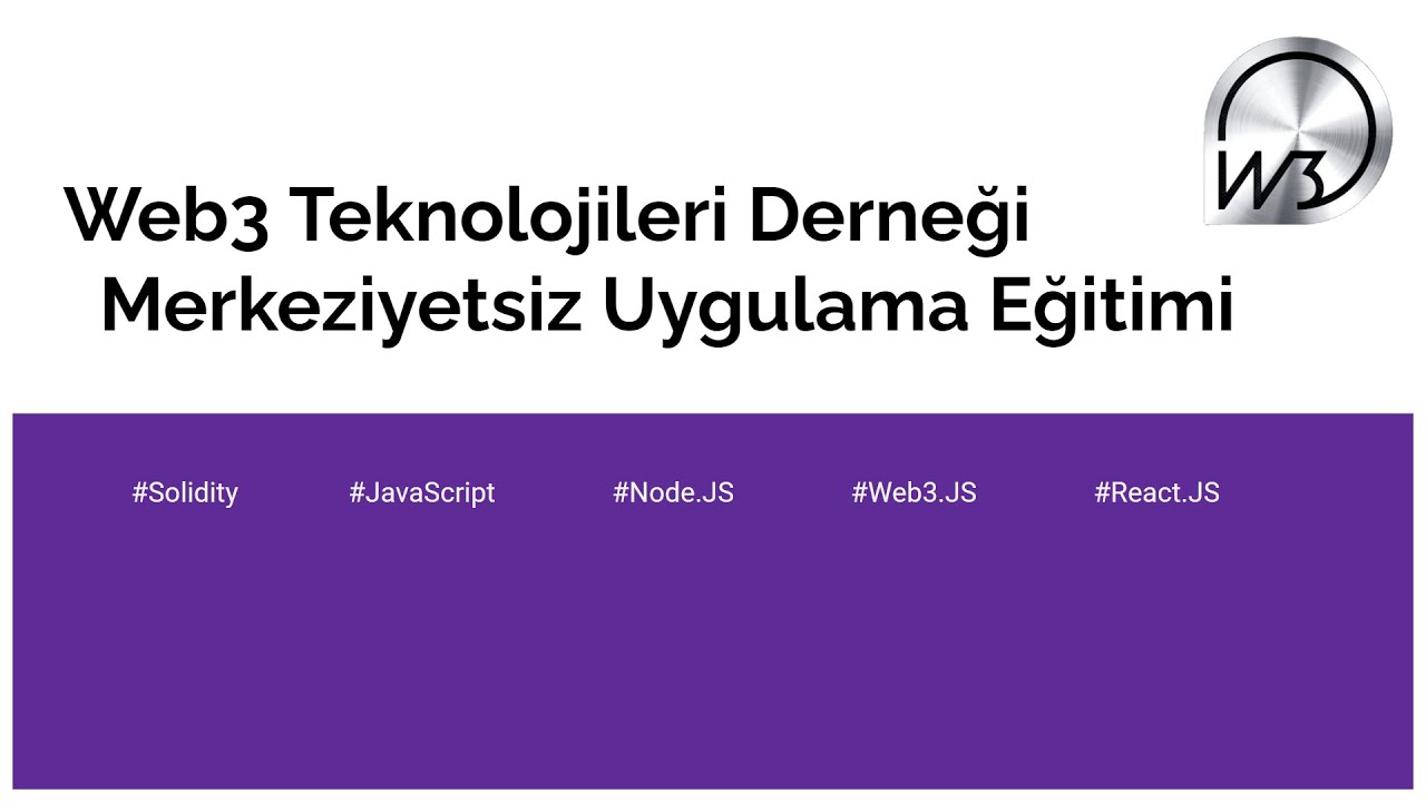 Web3 Dapp Development Eğitimi 4 Youtube