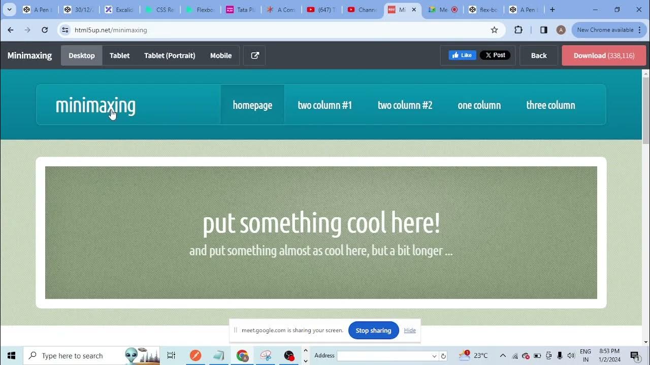 Navbar using Flex Box | Learn Flexbox layouts | Learn how to use ...