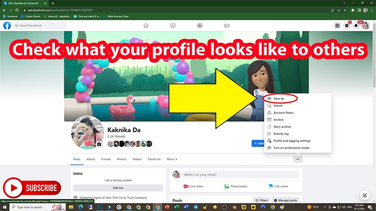 See what your profile looks like to others | View your profile as ...