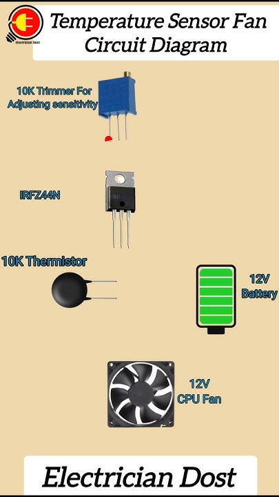 Temperature sensor fan circuit #diy #shorts #tending #viral #youtubeshorts - YouTube