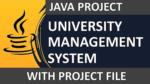 University Management System - Java Project - YouTube