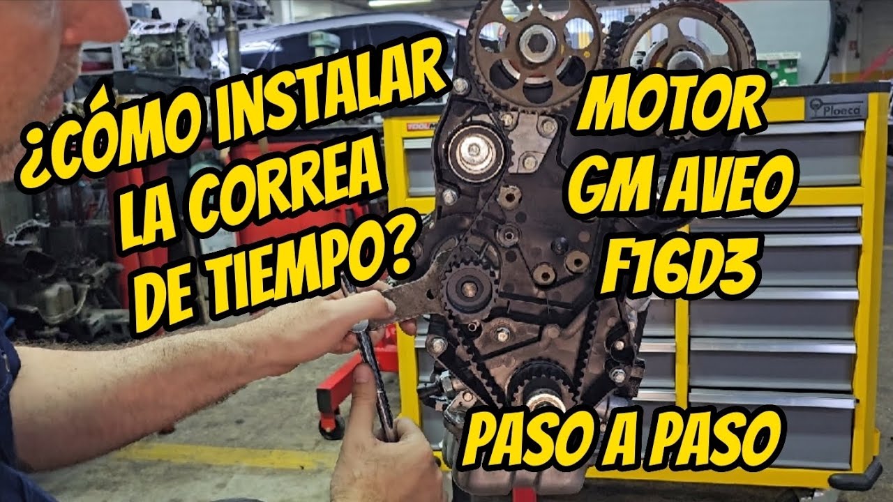 cómo instalar la correa de tiempo o sincronización del motor F16D3 del ...