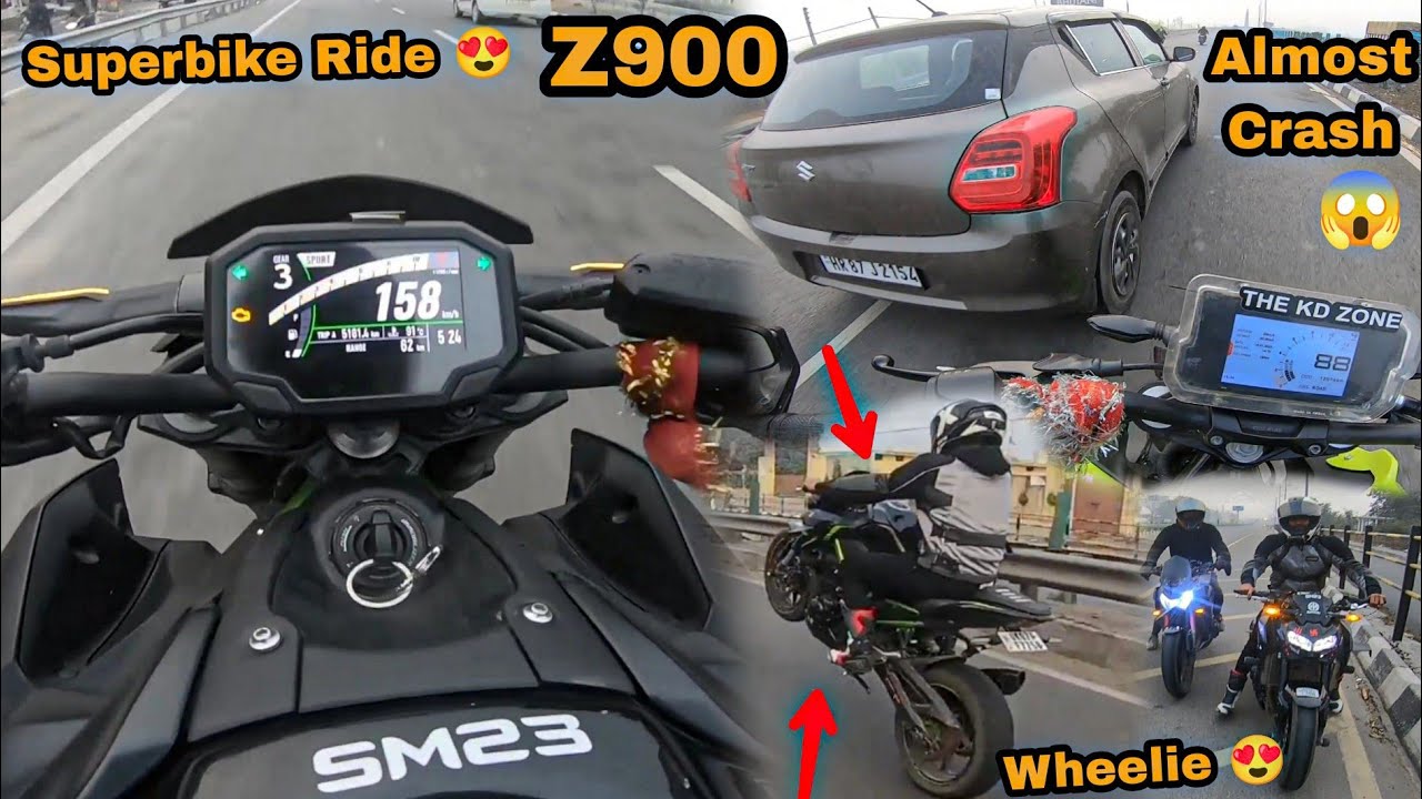 Finally Kawasaki Z900 Superbike 😍 Crash ho jata aaj Idiot Driver 😡 ...