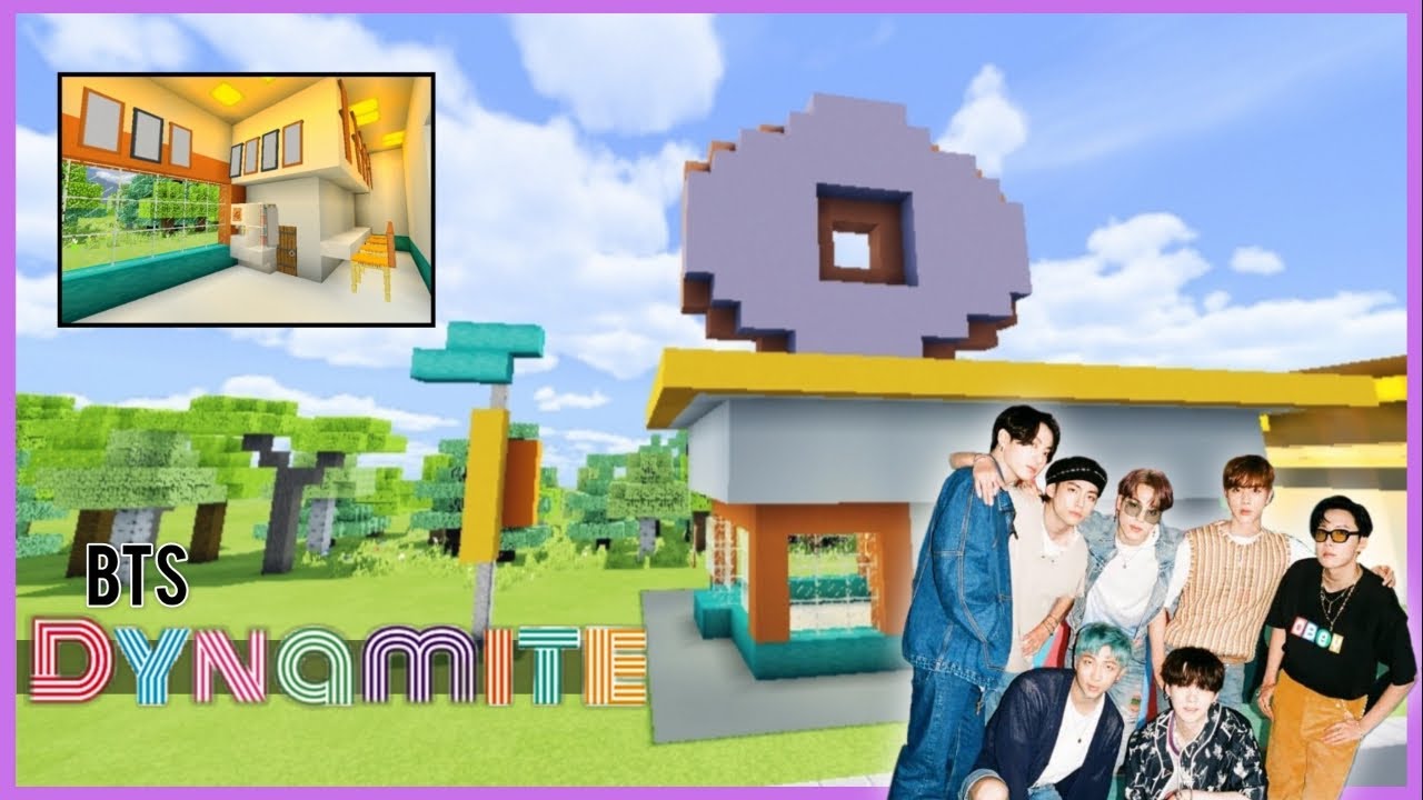 DYNAMITE MV setting by BTS 🌈|| ⚒️🎮 MINECRAFT TUTORIAL - YouTube